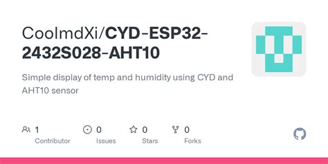 Github Coolmdxicyd Esp32 2432s028 Aht10 Simple Display Of Temp And