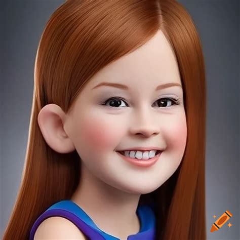 Realistic Portrait Of Mabel Pines On Craiyon