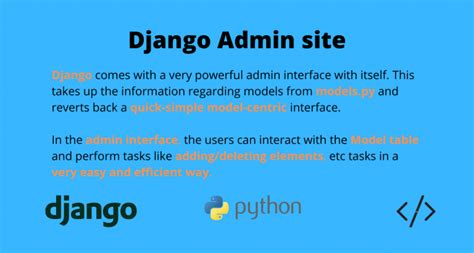 Complete Basics Of The Django Admin Site AskPython