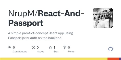 Github Nrupm React And Passport A Simple Proof Of Concept React App Using Passport Js For