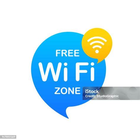 무료 Wifi 영역 파란색 아이콘입니다 Wifi 인터넷 연결 아이콘 기호는 흰색 배경 플랫 스타일에 격리되어 있습니다 무료 와이파이는 여기 기호 개념입니다 벡터 그림 가상