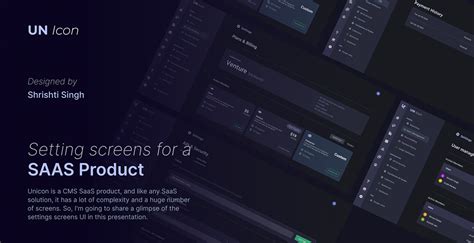 Setting Screens For Saas Product Behance