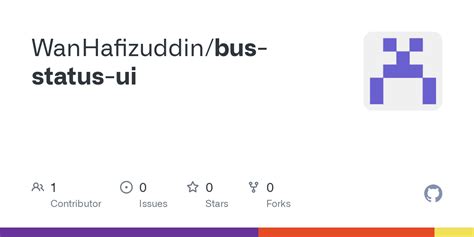 GitHub WanHafizuddin Bus Status Ui