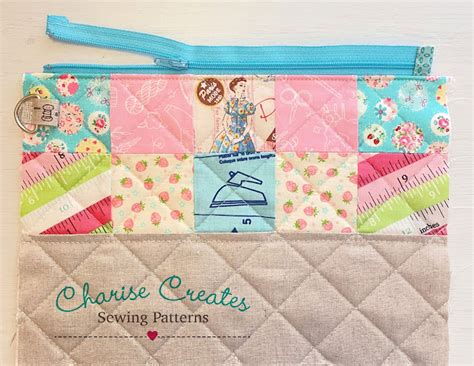Charise Creates Happy Patchwork Pouch A Free Pattern