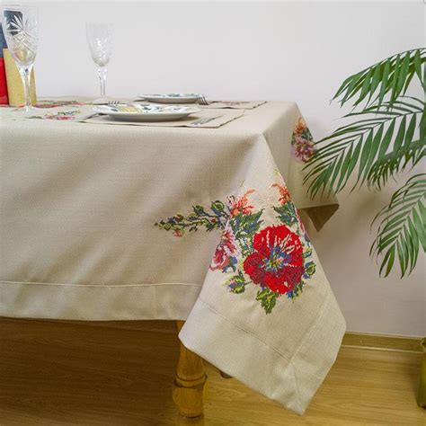 Вишита скатертина Мальви 230х140 см Id 728178295 цена 2560 ₴ купить на Prom Ua