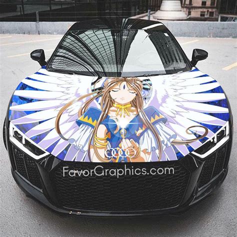 Belldandy Oh My Goddess Itasha Car Vinyl Hood Wrap Decal Sticker