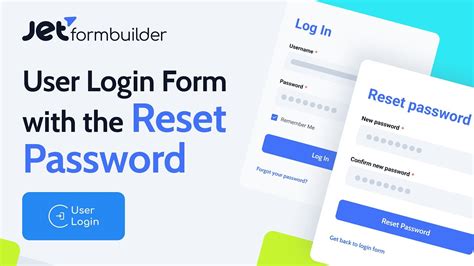 How To Create User Login Form With The Reset Password Feature Jetformbuilder User Login Addon