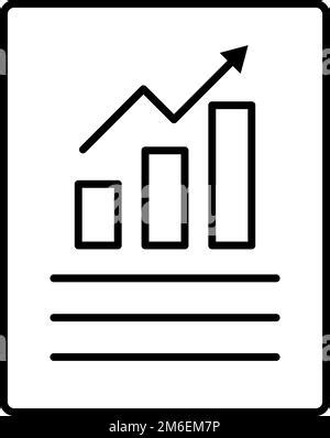 Vector Illustration Of A Statistical Bar Graph With A Green Arrow With