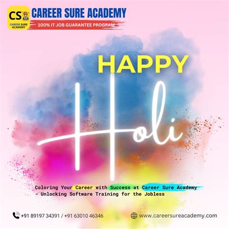 Careersure Academy On Linkedin Careersureacademy Holi Training Education Learning Course