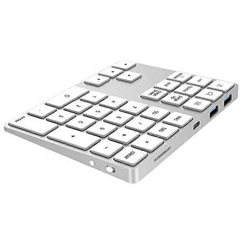 Wireless Number Keyboard 34 Keys Numeric Keypad Usb Type C Hub