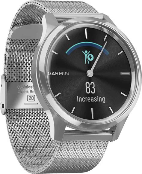 Garmin Vivomove Luxe 42mm (Milanese with Silver Hardware) - Skroutz.gr
