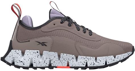 Reebok Zig Dynamica Adventure Taupe Purple Oasis In Gray Lyst