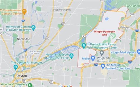 Where Is Wright Patterson Afb Ohio See Area Map And More