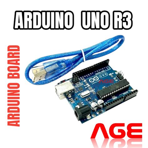 Arduino Uno R3 พร้อมสาย Usb ยาว 50 Cm Agebkk จำหน่ายและนำเข้า Arduino Board Sensor Module Iot