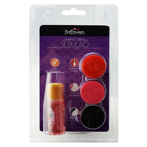 Kit Sedução Funcional Hot Flowers Gall Sex Shop