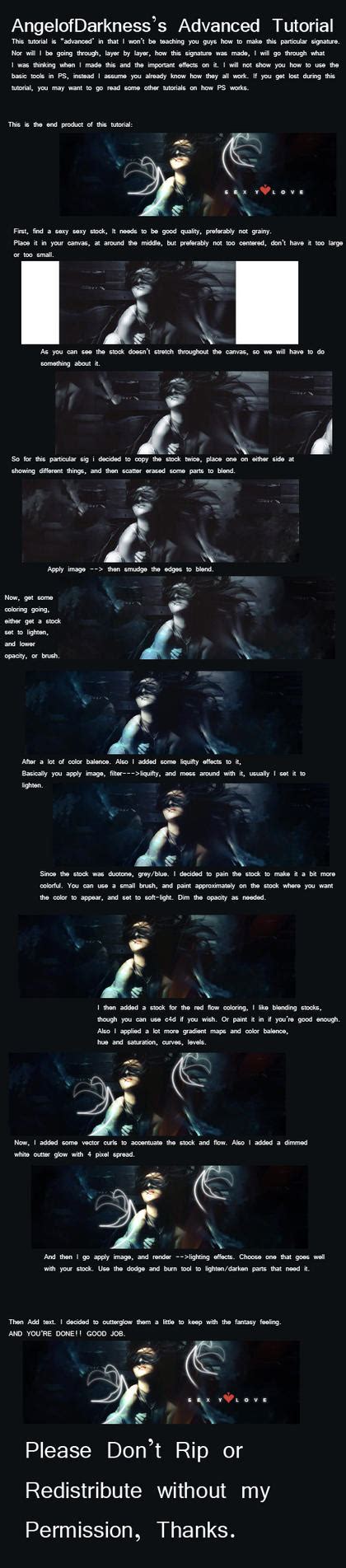 Signature Tutorial By Angelofdarknes5 On DeviantArt