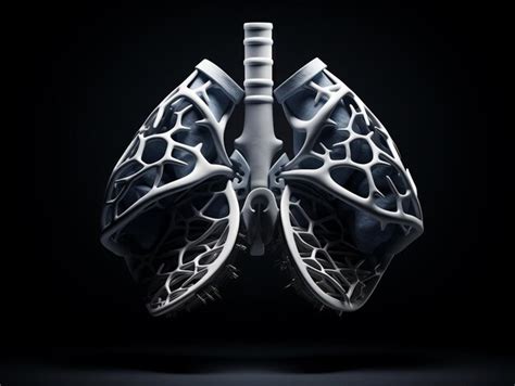 Lung Illustration Hyperrealistic Full Of Life High Resolution Unique Texture Clear View