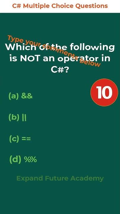 C Multiple Choice Question 027 Expand Future Academy Shorts