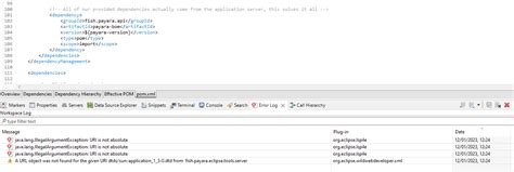 Bug Report Eclipse Payara Tools Turns POM Completion Unusable Issue 64 Payara Ecosystem
