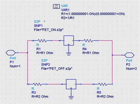 Microwaves101 ADS Example 1 Two State Devices