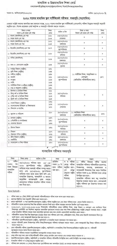 Ssc Exam Routine 2021 All Board Bangladesh Eduresultbd
