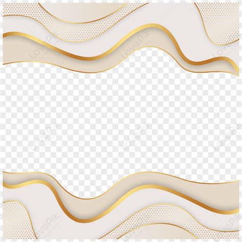 Business Luxury Beautiful Gold Line Curve Border Curved Border Golden Border Free PNG And