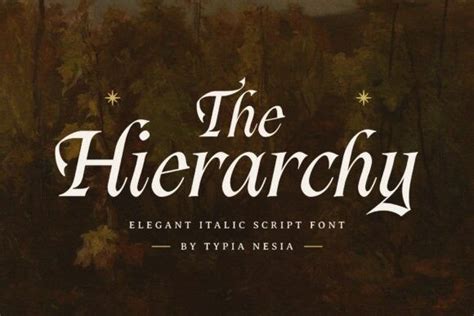 the hierarchy font free font