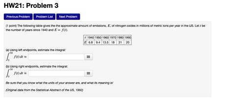 Solved Hw21 Problem 3 Previous Problem Problem List Next