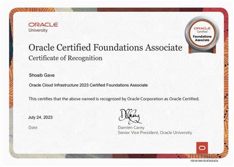 🚀 Exciting News Achieving Oracle Cloud Infrastructure 2023 Certified Foundations Associate