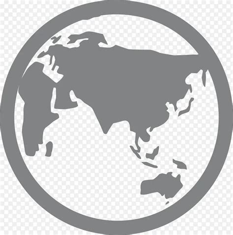 灰色简约地球PNG图片素材下载 图片编号qkpppoka 免抠素材网