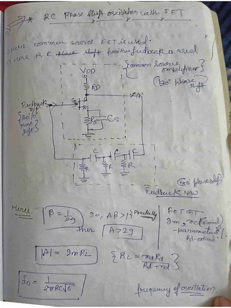 Phase Shift Oscillator With Fet Pdf