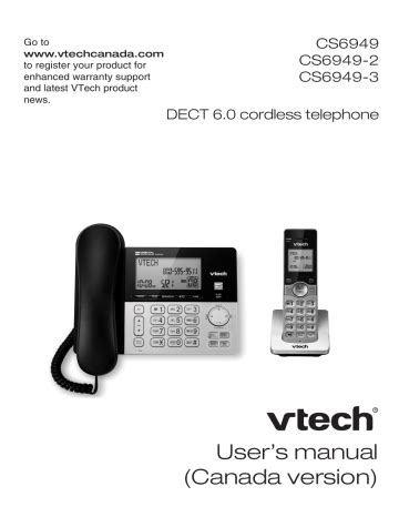 User S Manual VTech Cordless Phones Manualzz