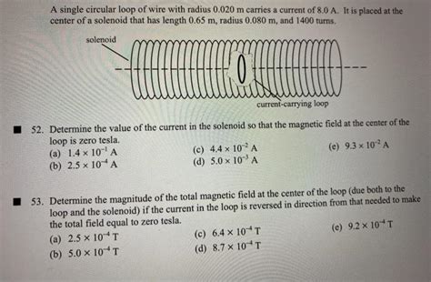 Solved A Single Circular Loop Of Wire With Radius M Chegg