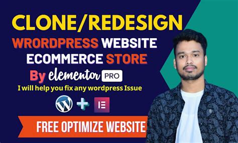 Duplicate Redesign Clone Copy Revamp Design Wordpress Website By Elementor By Bokul Kumar