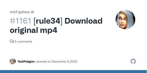 Rule34 Download Original Mp4 · Issue 1161 · Mikfgallery Dl · Github