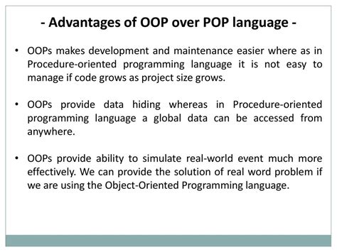 Object Oriented Programming With Java Ppt Download
