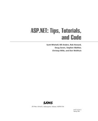 E Book Asp Net Tips Tutorials And Code PDF