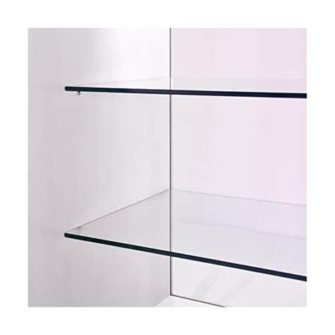 Retail Glass Shelf Product Display Shop Counter Showcase Lockable Cabinet Unit White K1200