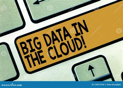 Handwriting Text Writing Big Data In The Cloud Concept Meaning