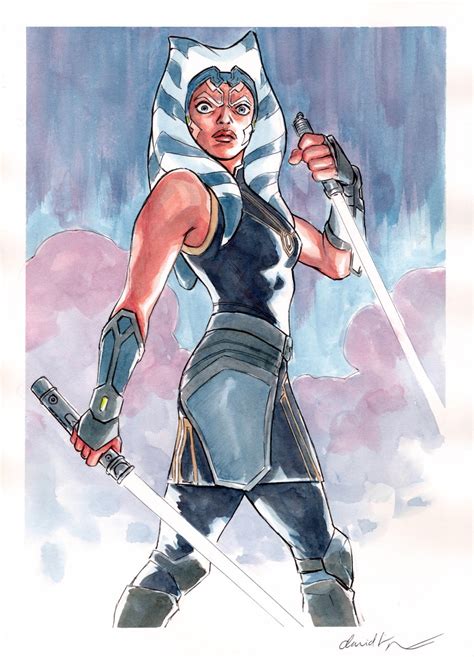 Ahsoka Tano Pin Up The Green Room Comic Art