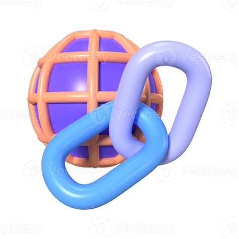 hyperlink 3d illustration icon 36444175 png