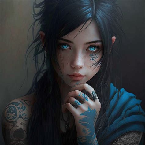 Dark Blue And Black Hair