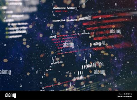 Monitor Closeup Of Function Source Codewriting Programming Functions On Laptop Big Data And