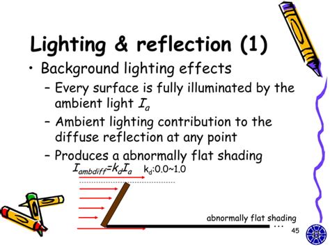 cg opengl surface detection illumination rendering models course 9 ppt