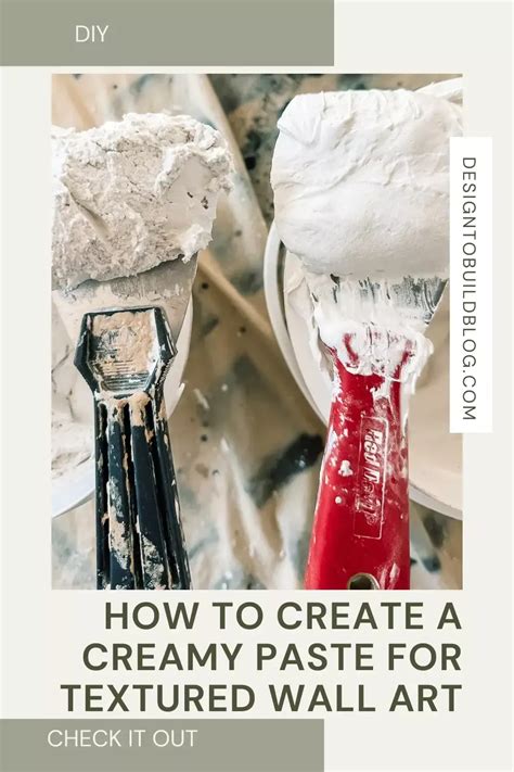 How To Create Creamy Paste For Textured Wall Art Diy Canvas Wall Art