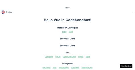 V Google Translate Demo Forked Codesandbox