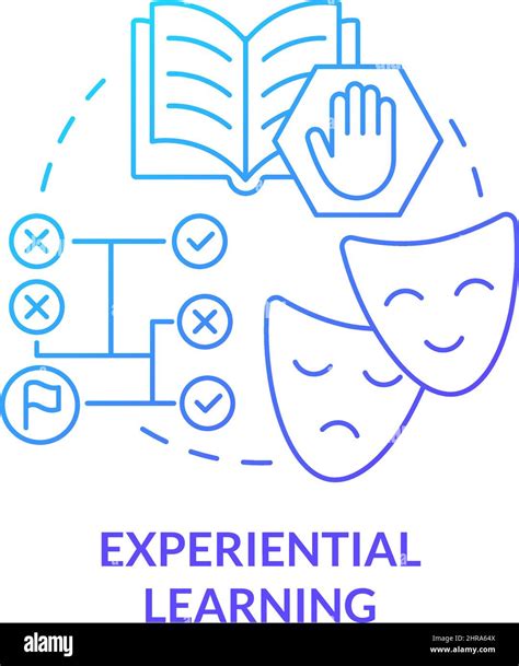Experiential Learning Blue Gradient Concept Icon Stock Vector Image And Art Alamy