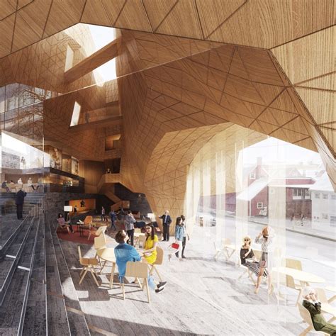 Henning Larsen Builds Town Hall That Bridges A River On The Faroe Islands
