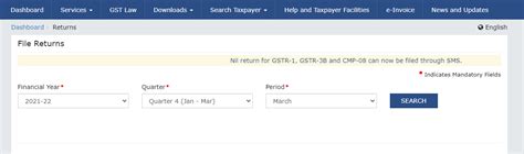 GSTR3B File Nil Return