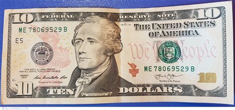 10 Dollars 2013 E 2013 Issue 10 Dollars United States Of America